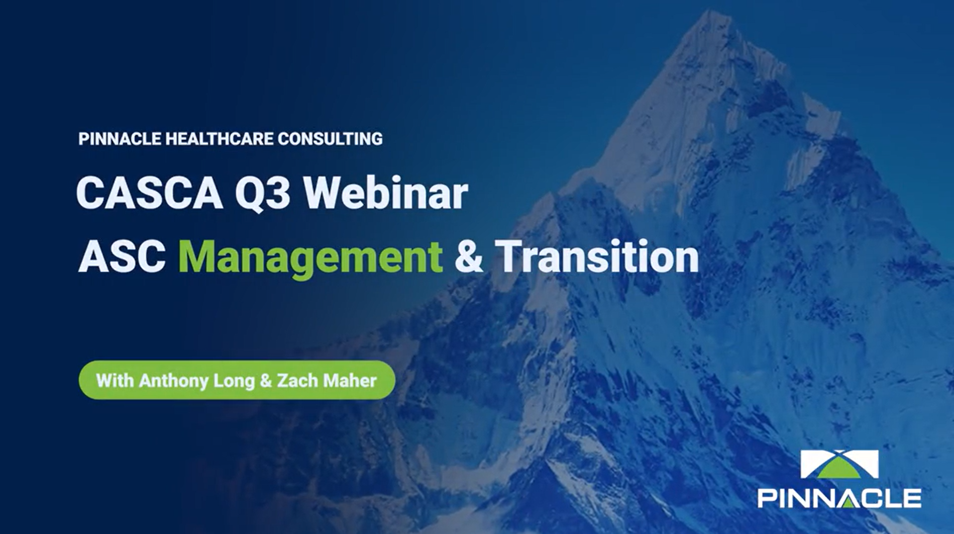 CASCA Webinar - ASC Management in Transition: Thriving Amid OBBB, Fee ...